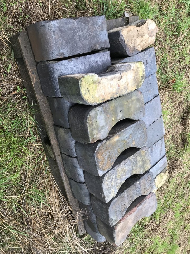 WALL COPING LARGE, CAPS, CAPPINGS, BLUE BRICK, RECLAIMED, DOUBLE BULL ...