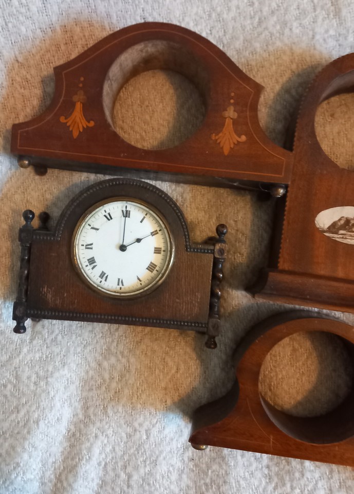 8 Vintage clock Cases With 3 Clocks (for repair) | eBay UK