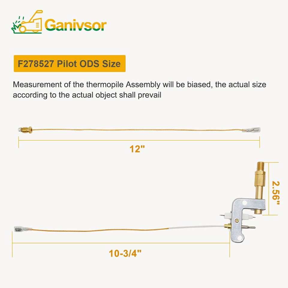 F278527 Pilot Assembly Portable ODS for Mr.Heater Big Buddy MH18B MH9B ...
