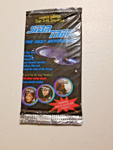Star Trek Next Generation POGS Stardiscs Vintage Sealed Pack Milk Caps ...