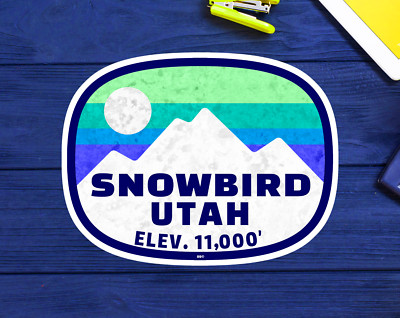 Ski Snowbird Utah Decal Sticker 3 5/8" X 2 7/8" Skiing | eBay