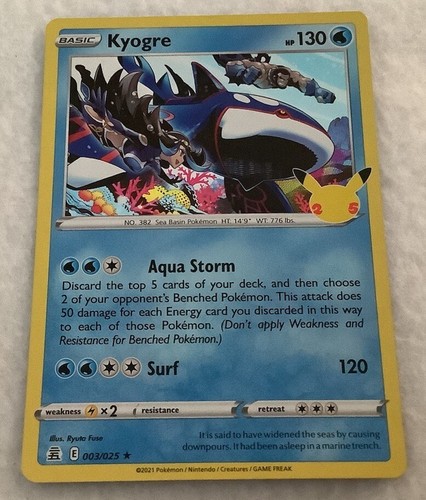2021 Pokémon Celebrations 003/025 Kyogre Holo Rare | eBay