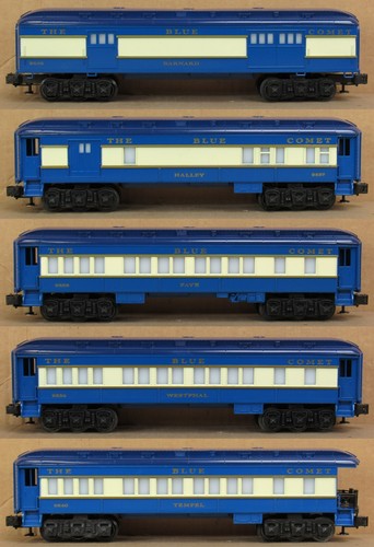Lionel 9536-9540 Blue Comet 5-Car Madison Passenger Set O-Gauge NOS | eBay