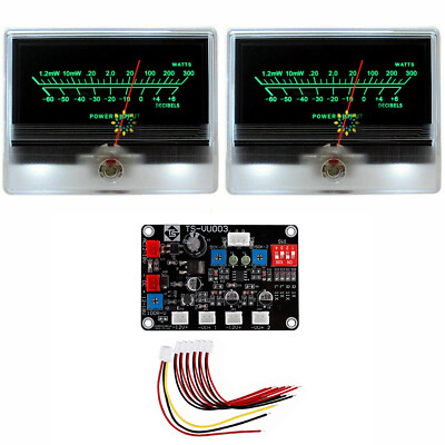 2pc TN-90A VU Meter DB Level Header Chassis Backlight with TS-VU003 ...