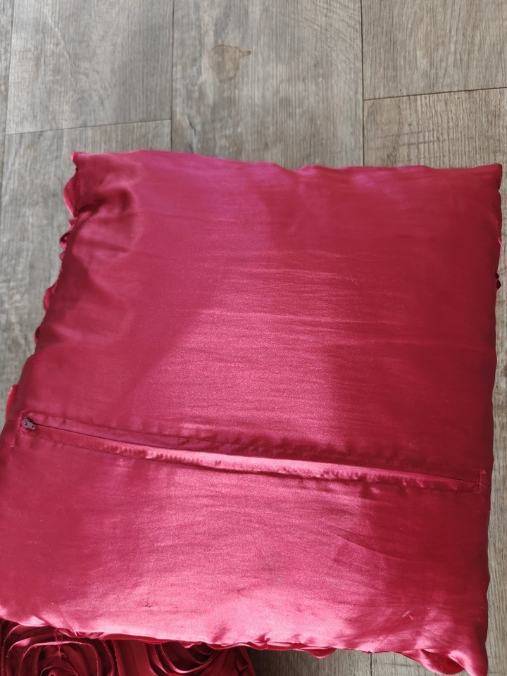 Red Rose Decorative Cushion / Pillow/Throw Burgundy Red | eBay UK