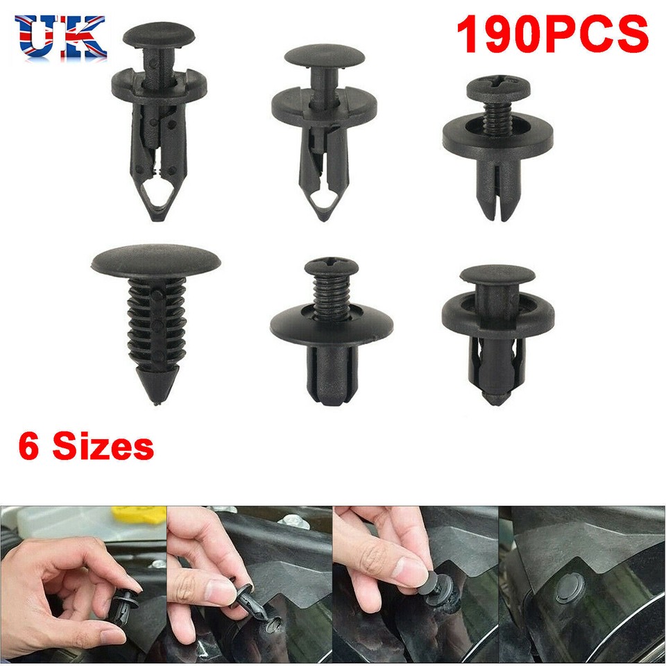 Car Door Trim Panel Fender Rivets Plastic Clips Fastener Set Push ...