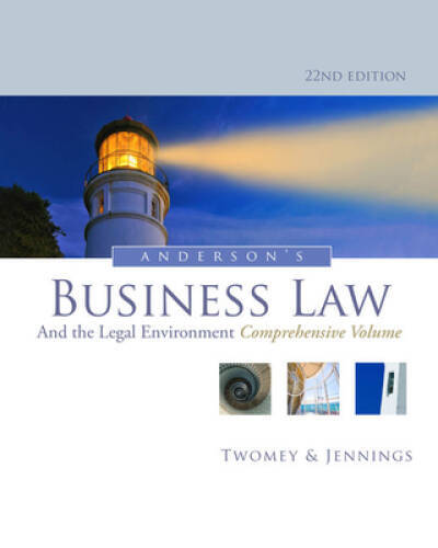 Andersons Business Law and the Legal Environment, Comprehe - VERY GOOD ...