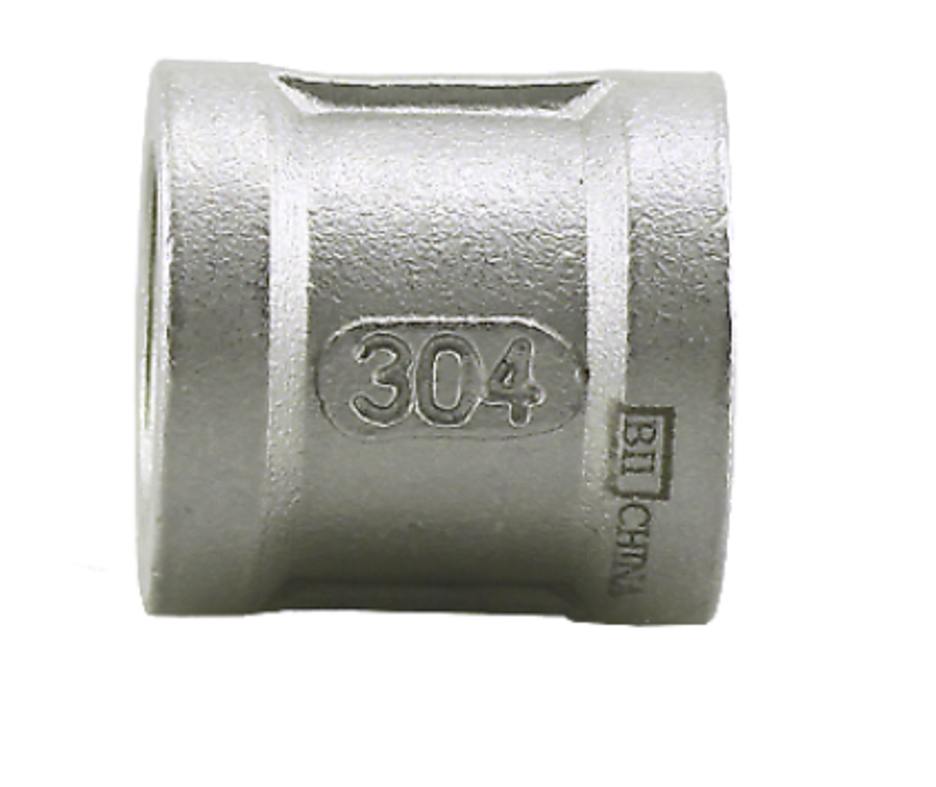 BOSHART CLASS 150 HEAVY 304 STAINLESS FITTING - MSS SP114 3" COUPLING ...