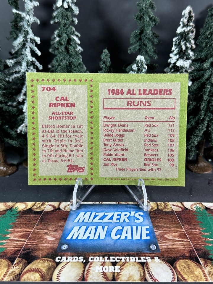 1985 Topps Baseball Cal Ripken Orioles All-Star 704 | eBay
