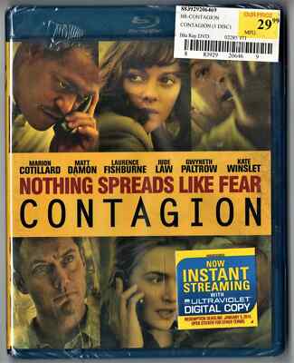 Contagion Blu-Ray Movie DVD - Matt Damon Jude Law - New Sealed ...