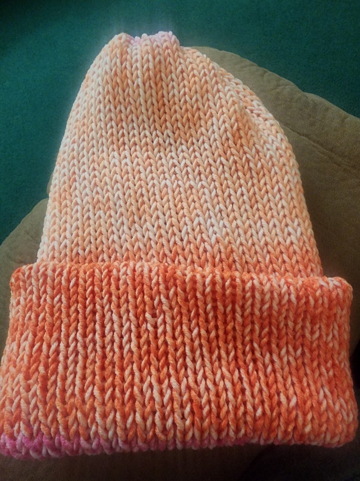 Handmade Reversible Knitted Hat | eBay