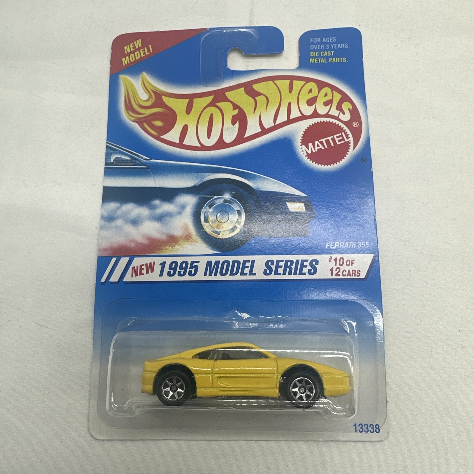 1995 Hot Wheels Vintage Model Series Ferrari 355 Yellow w/ Chrome 7 ...