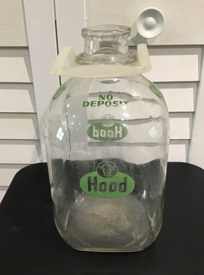 HP Hoods & Sons Dairy 1 Gallon Glass Milk Bottle Vintage | eBay