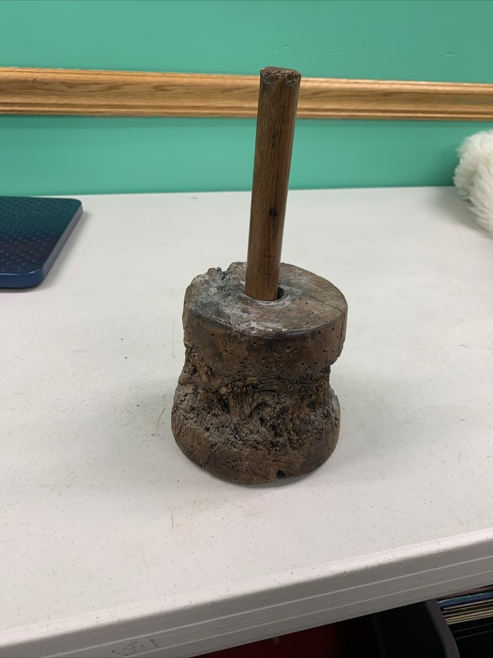 Antique Burl Chisel Mallet Tool Hammer Woodworking Maul Primitive ...