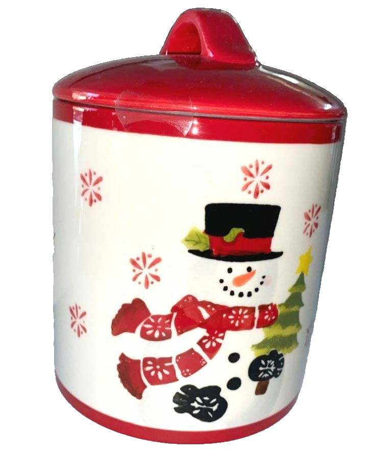 Grace Bake Shop SNOWMAN MITTEN Christmas Tree Ceramic Cookie Treats ...