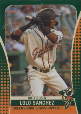 2019 Greensboro Grasshoppers Lolo Sanchez RC Rookie Pittsburgh Pirates ...