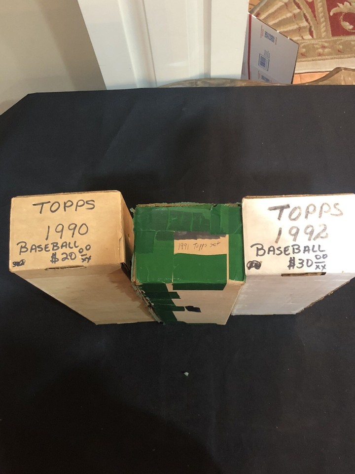 1990 1991 1992 Topps Baseball Complete Sets - Mint🔥 Frank Thomas. Sosa ...