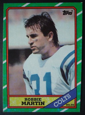 NFL 319 Robbie Martin Indianapolis Colts Topps 1986 | eBay
