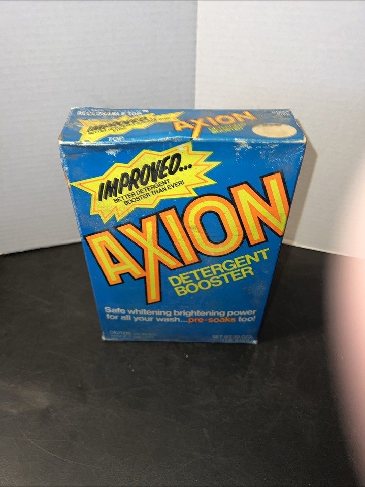Vintage Retro 1980s NOS Full Laundry Detergent Box Axion Detergent ...