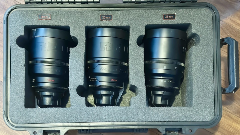 RED Pro Prime PL Lens Set of 6 Lenses (S35) - 18mm Lemac-Modified to ...