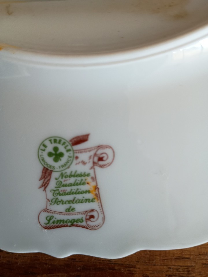 Pretty Limoges Porcelain Wall Clock Courting couple | eBay Australia