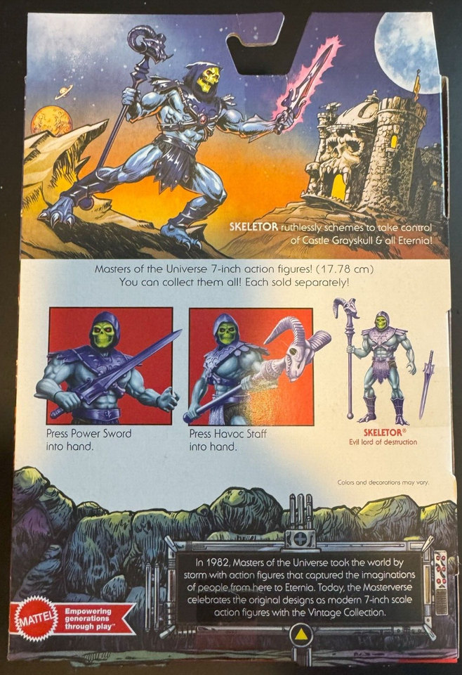 Mattel Masters of the Universe MOTU Masterverse Vintage Collection ...