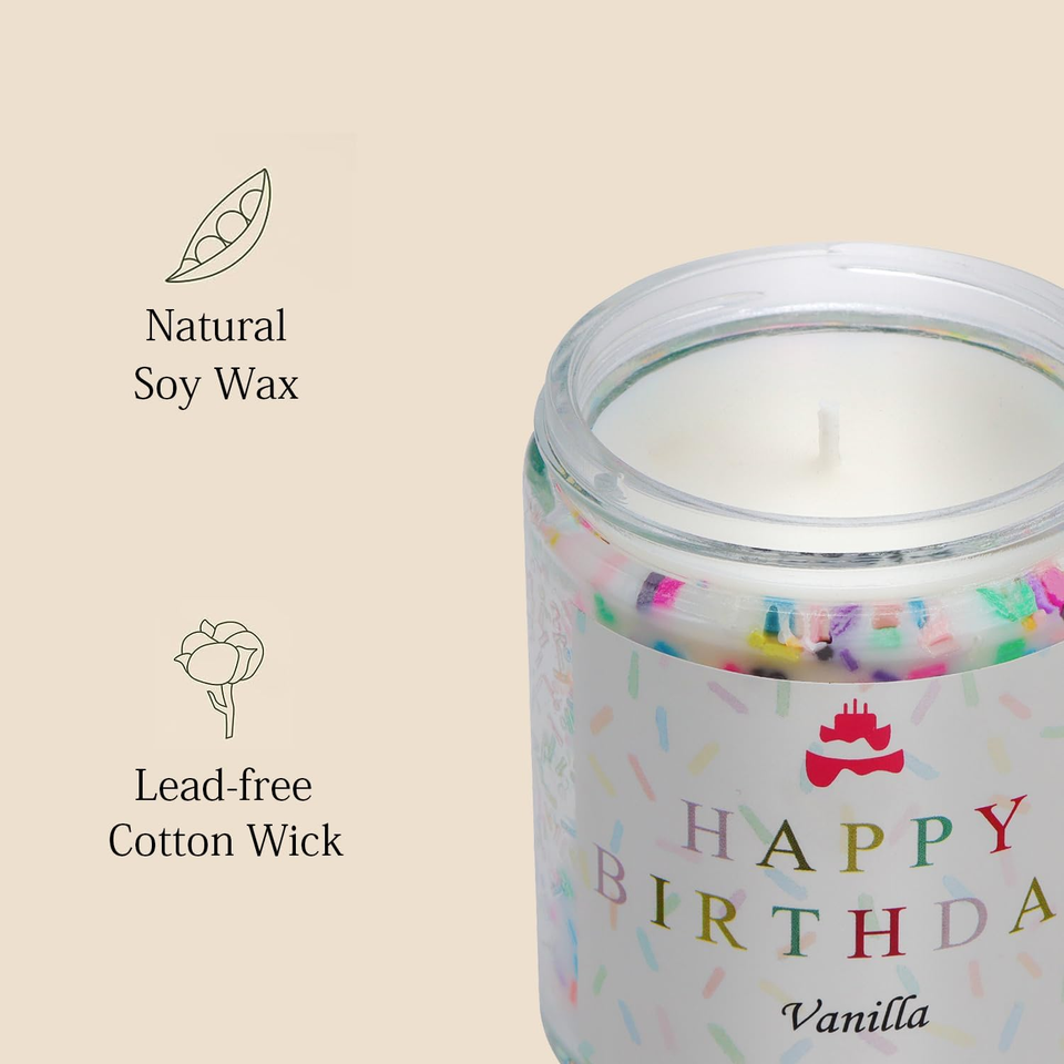 Happy Birthday Candle - Birthday Gifts for Women, Best Friend Birthday ...