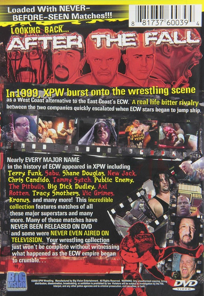 XPW Wrestling After The Fall DVD 2008 Part 1 | eBay