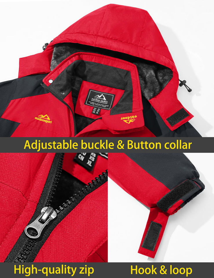Men's Outdoor Ski Snow Jacket Waterproof Mountain Hiking Winter Warm ...