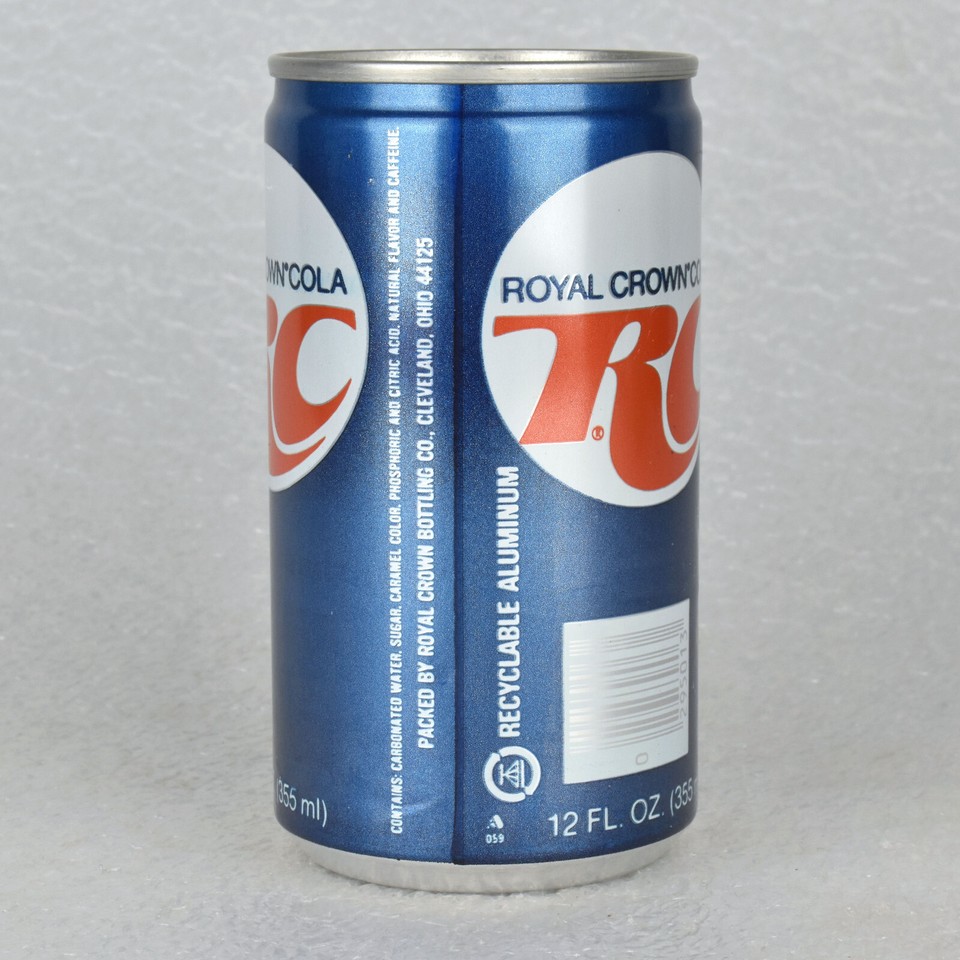VTG 1980s Royal Crown RC Cola Soda Pop Can 12oz (355ml) Aluminum ...