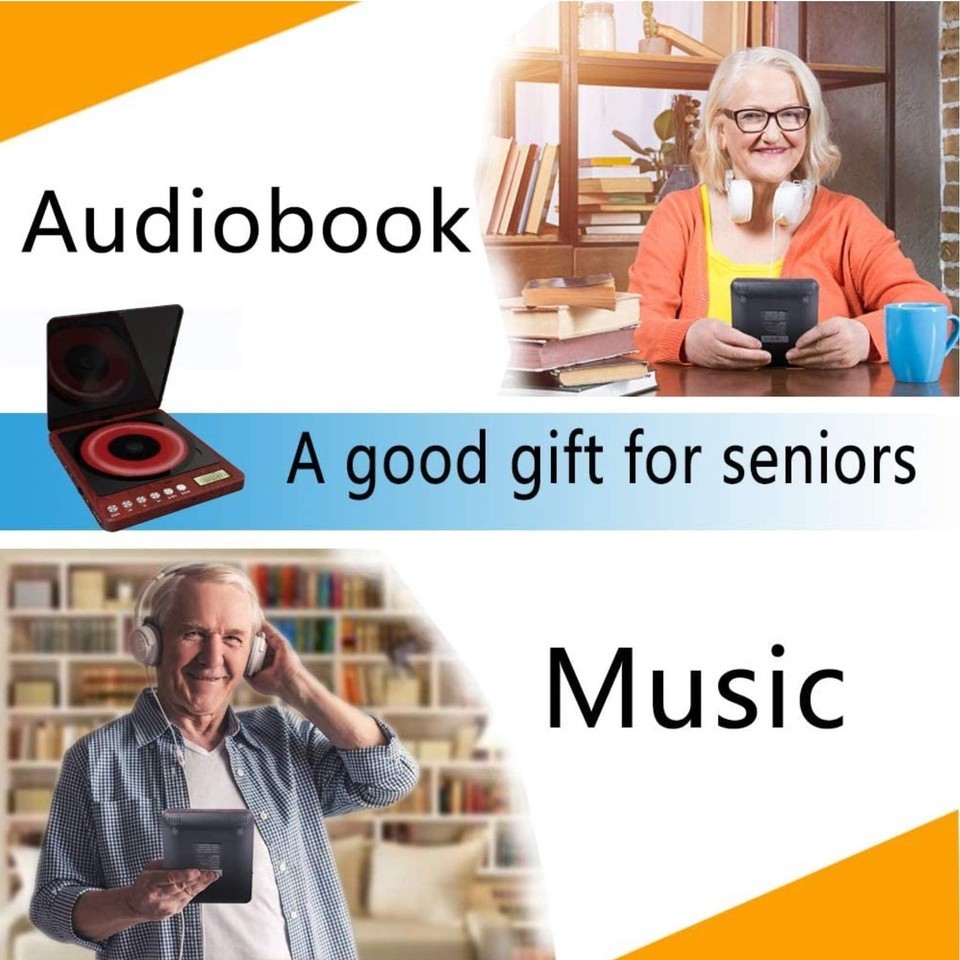 Portable CD Player with Headphones, Monodeal CW605 Compact Design CD ...