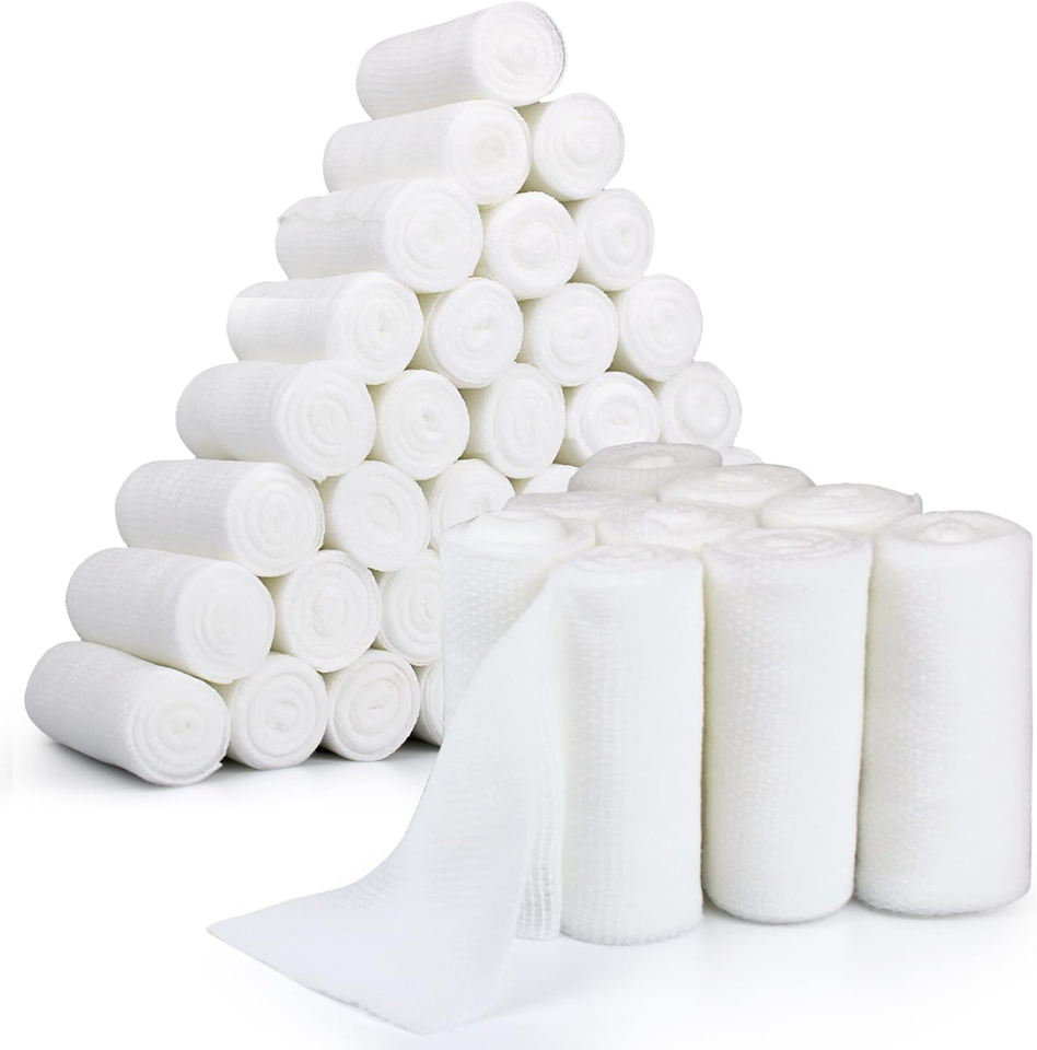 Gauze Rolls –36 Rolls- Premium First Aid Supplies for Safe Adventuring ...