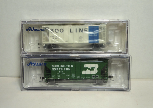 N Scale Athearn Two Lot BN & Soo 40' 2600 CF Airslide Hoppers # 401234 ...