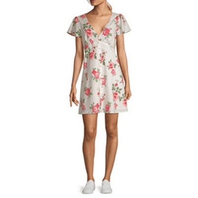 My Michelle Short Sleeve Babydoll Floral Dress Size XS | eBay