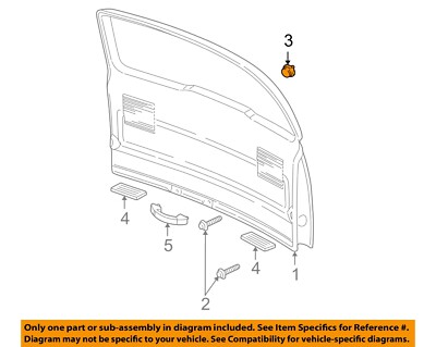 GM OEM 97-08 Montana Lift Gate Interior Trim-Gate Trim Panel Bumper ...