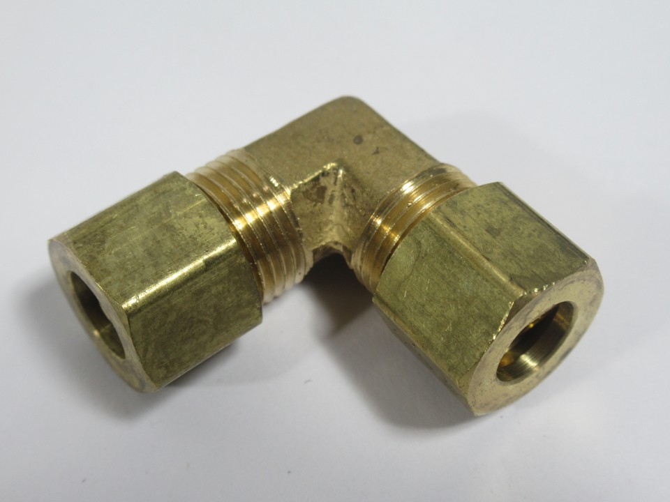Generic Brass Compression Union Elbow Fitting 5/16" Tube Lot of 10 NOP ...