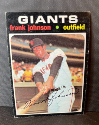 1971 TOPPS # 128 FRANK JOHNSON SAN FRANCISCO GIANTS | eBay