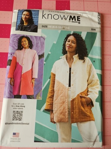 Know Me Mimi G Pattern ME2058 Color Block Coats Jackets Sizes 6 8 10 12 ...