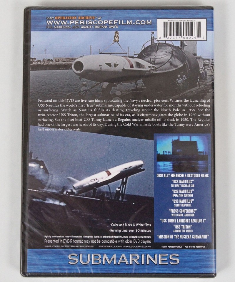 NEW SEALED The Nuclear Pioneers: Atomic Subs and Nuclear Missiles DVD ...