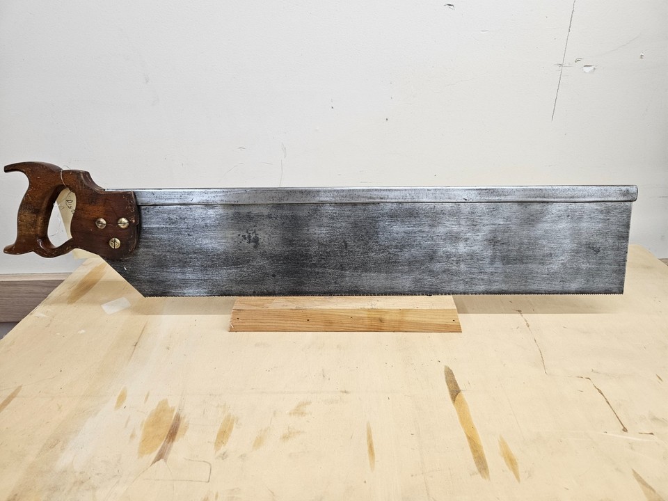 Disston Miter Box Back Saw, Ready to Use, Hand Sharpened and Hammer Set ...