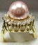 Noblest 10mm South Sea shell pearl Gemstone Jewelry 14K GP Ring Size: 7 ...