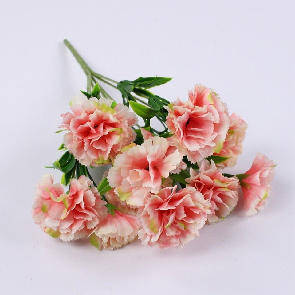 Artificial Carnation Fake Flower Bush Bouquet Home Wedding decor | eBay