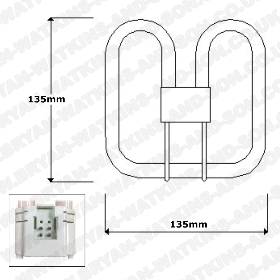 Energy Saving 2D 16w 4 Pin 10,000 hour Long Life Fluorescent Light Bulb ...
