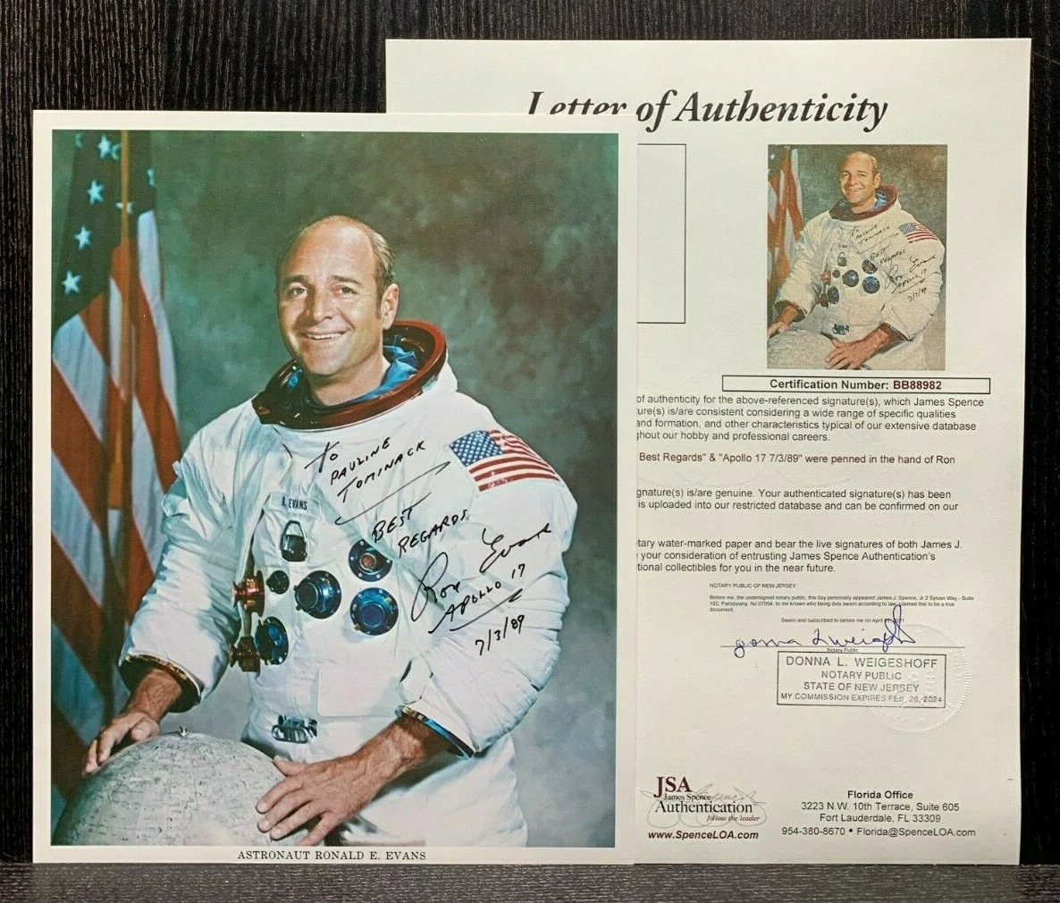 Ronald Evans Astronaut