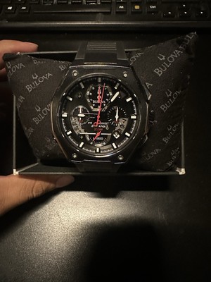 Bulova Men's Precisionist Quartz x Chronograph 262kHz 45mm 98B358 ...