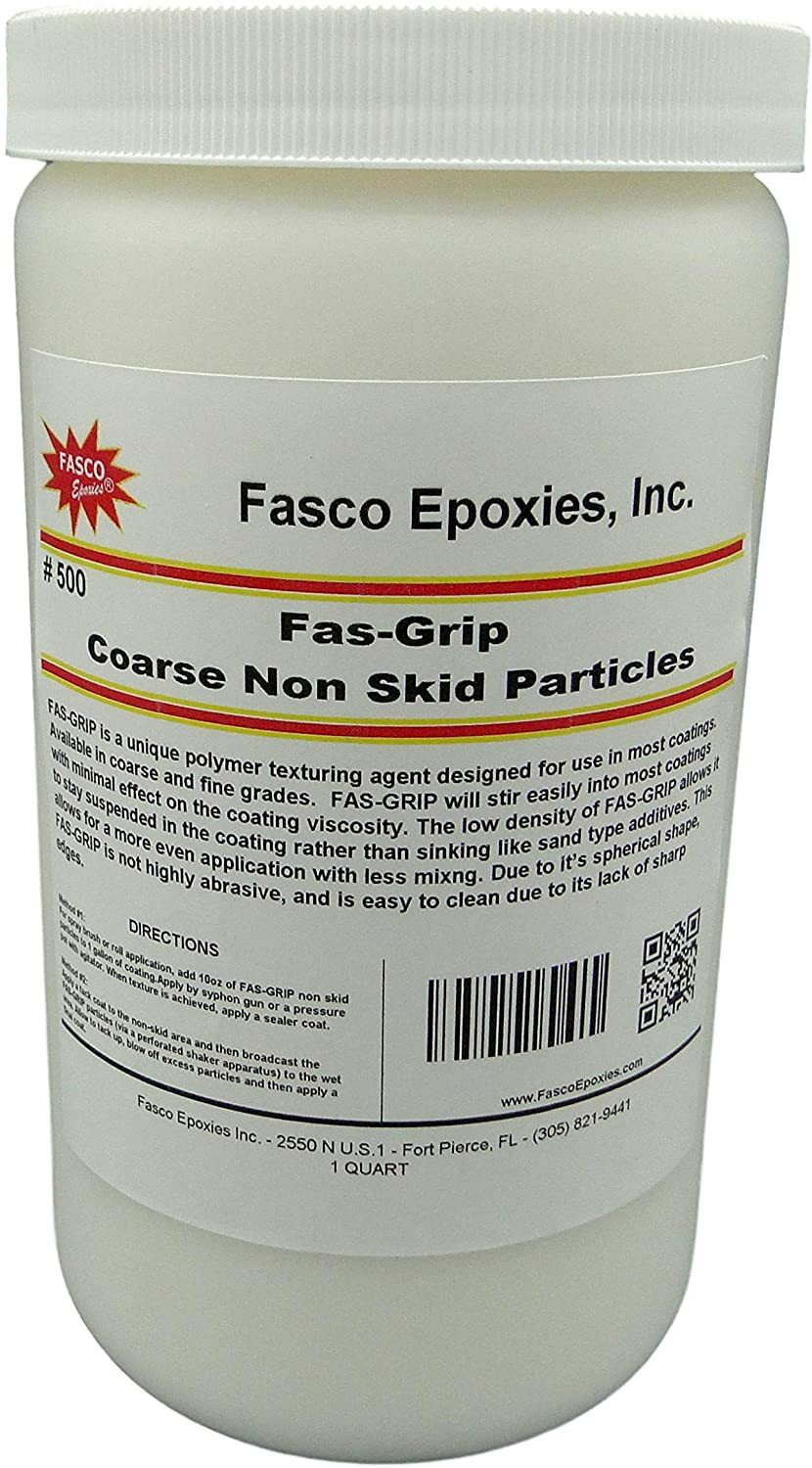 Non-Skid Paint Additive - Quart for 5 gallons - COARSE Anti-Slip ...