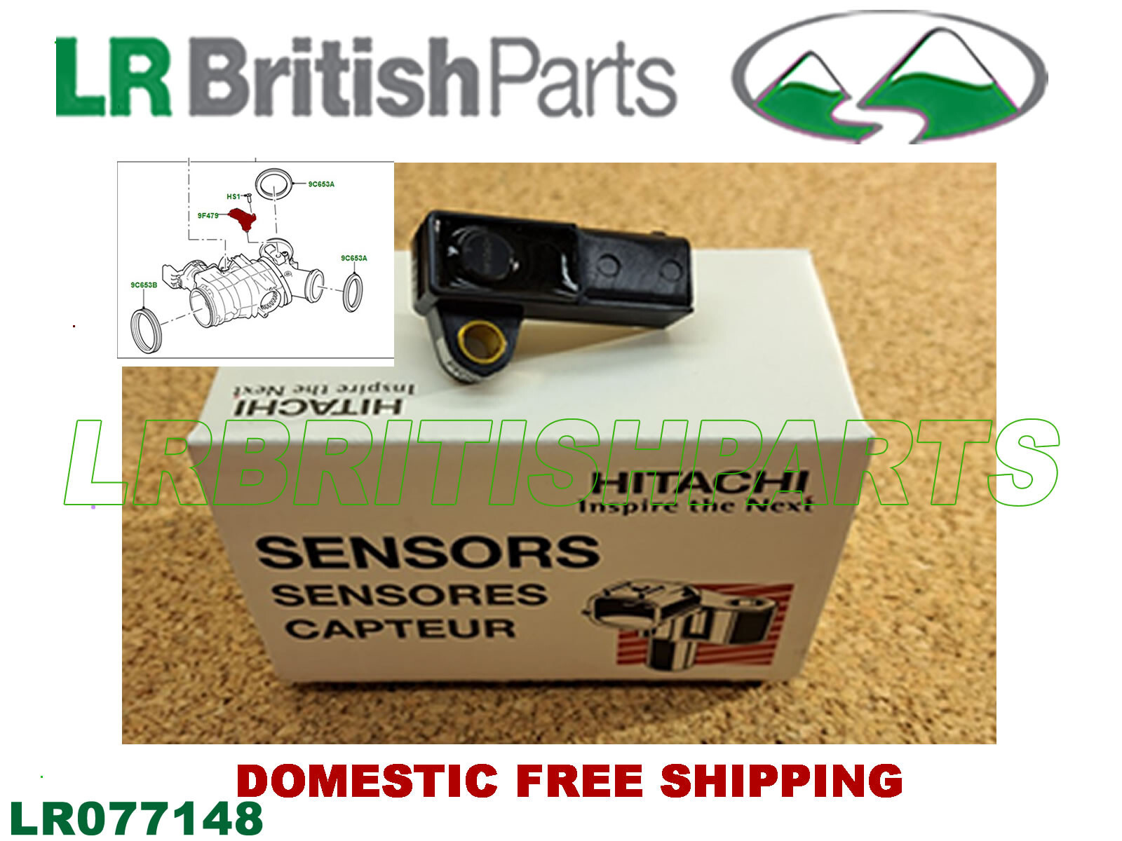 LAND ROVER MANIFOLD MAP SENSOR RANGE ROVER LR4 SPORT DISCOVERY LR077148 ...