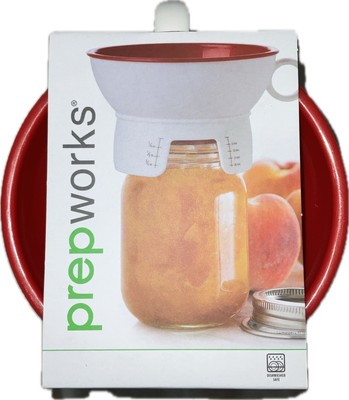 Progressive Canning Funnel w/ Measurements PrepWorks Wide & Reg Mouth ...