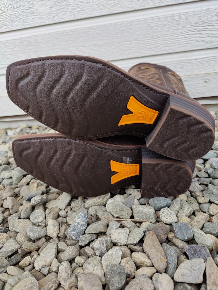 Ariat Heritage Roughstock Mens Size 10 D Brown Leather Buckaroo Cowboy ...