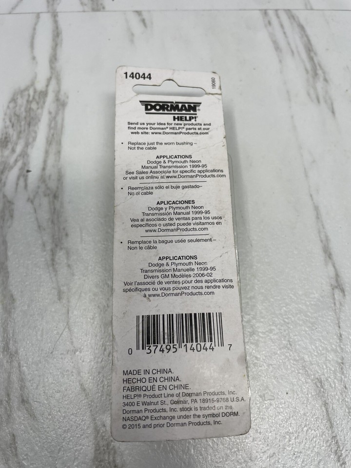 Dorman 14044 Shift Cable Bushing Kit For 95-08 Neon PT Cruiser ...